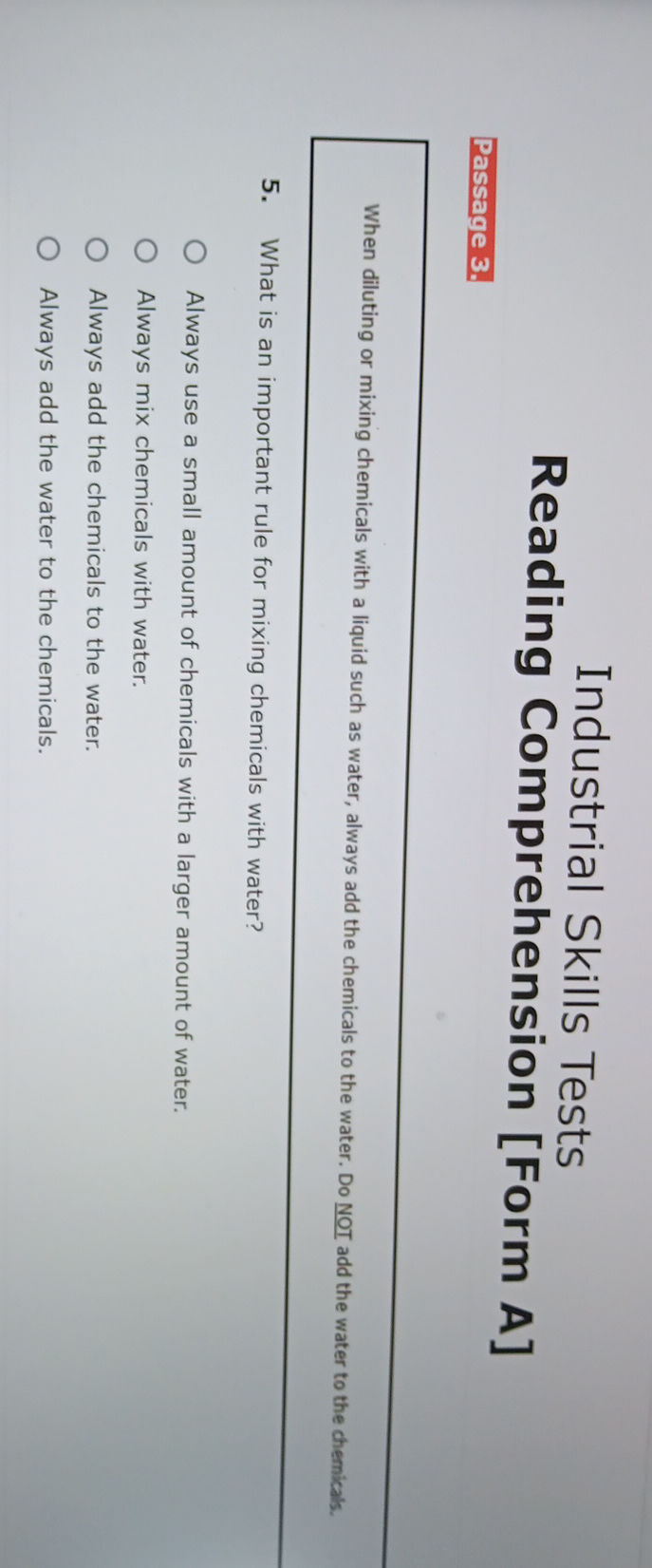 5. What is an important rule for mixing | StudyX