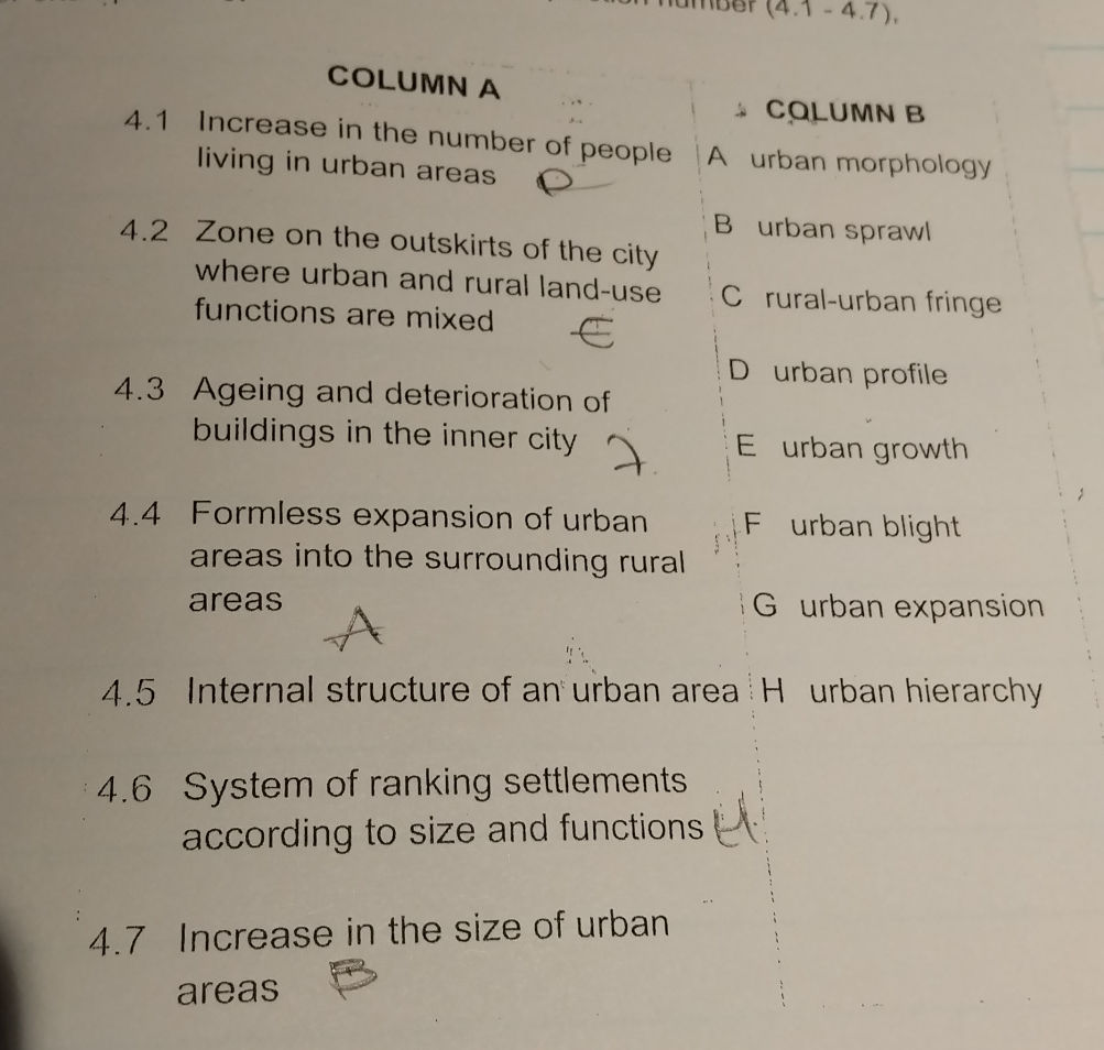 Match the following items in Column A with | StudyX
