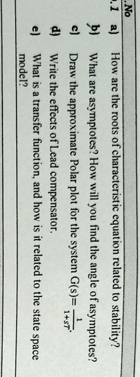 a) How are the roots of characteristic | StudyX