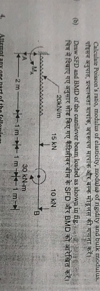 Calculate Poisson's ratio, modulus of | StudyX