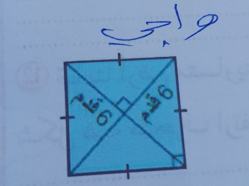 The image shows a square with diagonals | StudyX