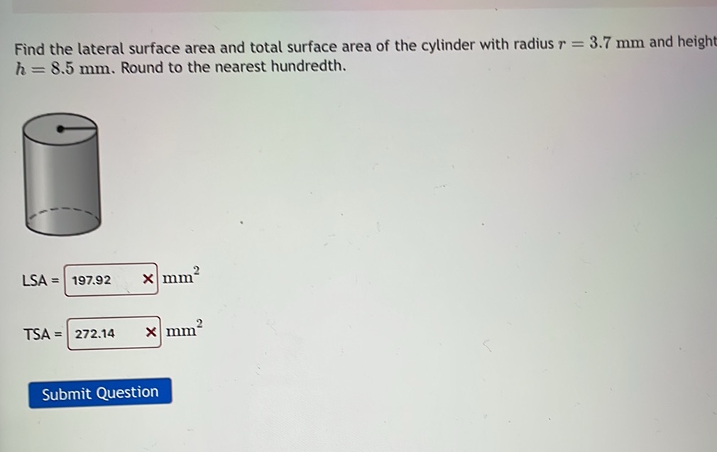 Find the lateral surface area and total | StudyX