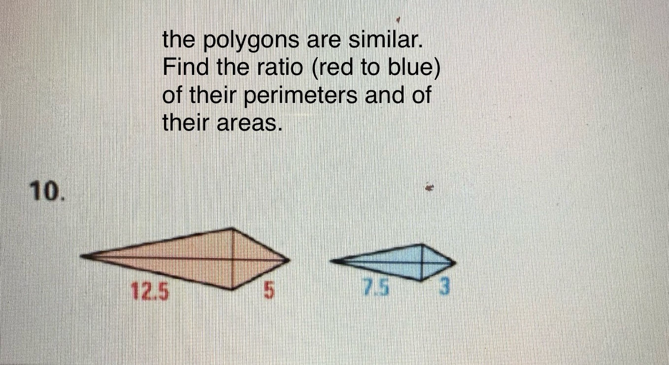 10. the polygons are similar. Find the | StudyX