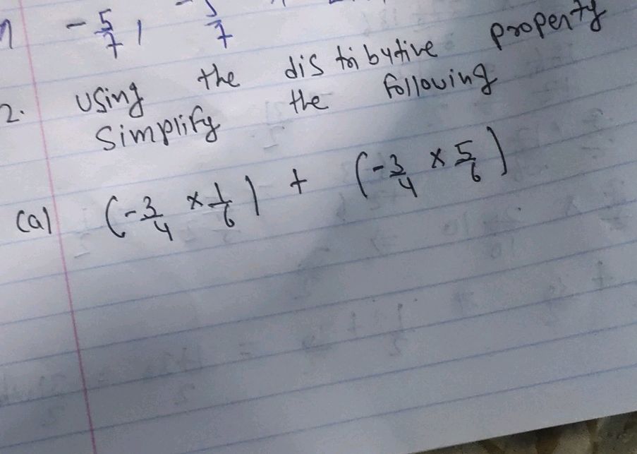 2. Using the distributive property Simplify | StudyX