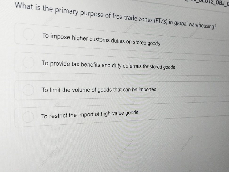 What is the primary purpose of free trade | StudyX