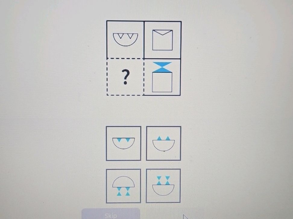 Which figure completes the pattern? | StudyX