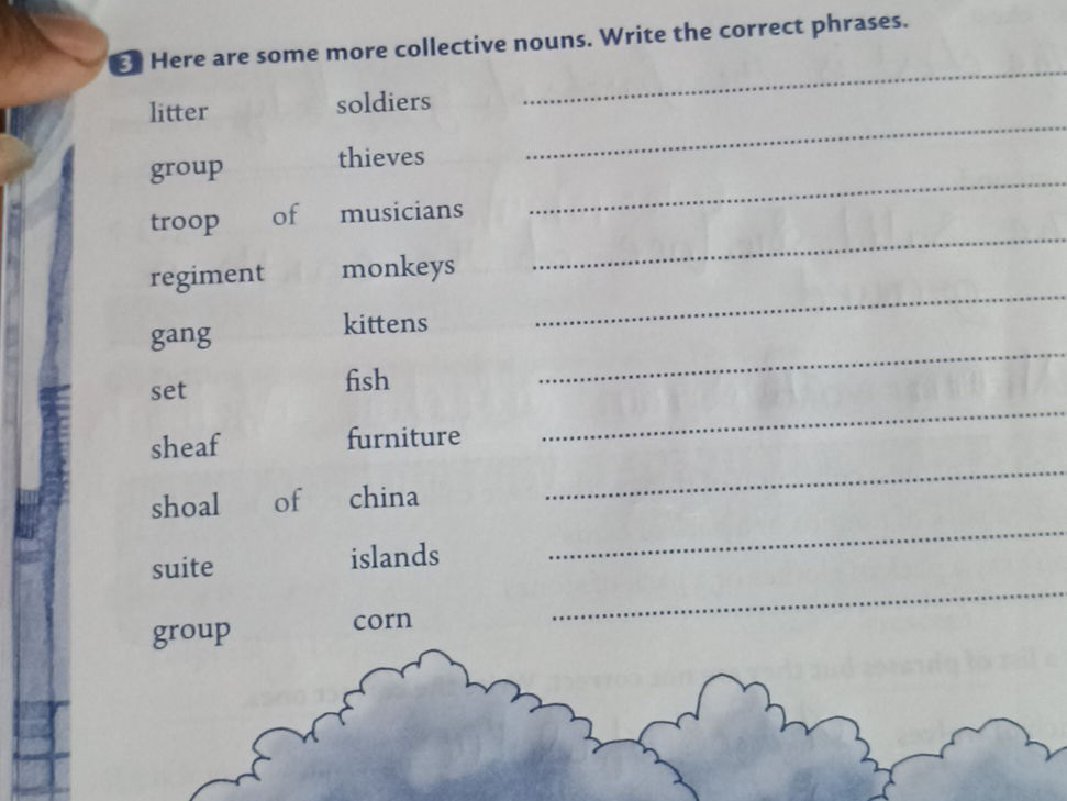 Here are some more collective nouns. Write | StudyX