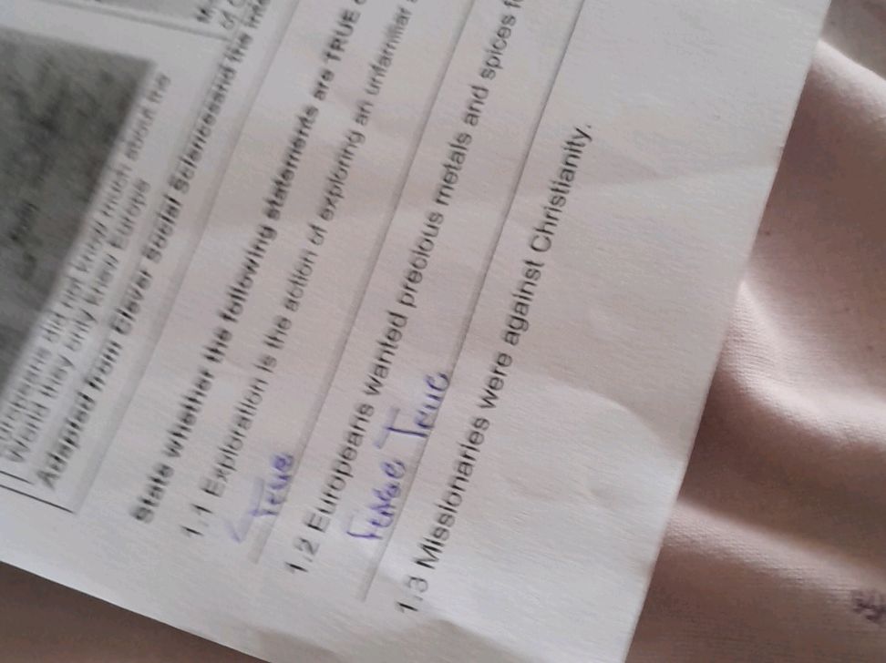 State whether the following statements are | StudyX