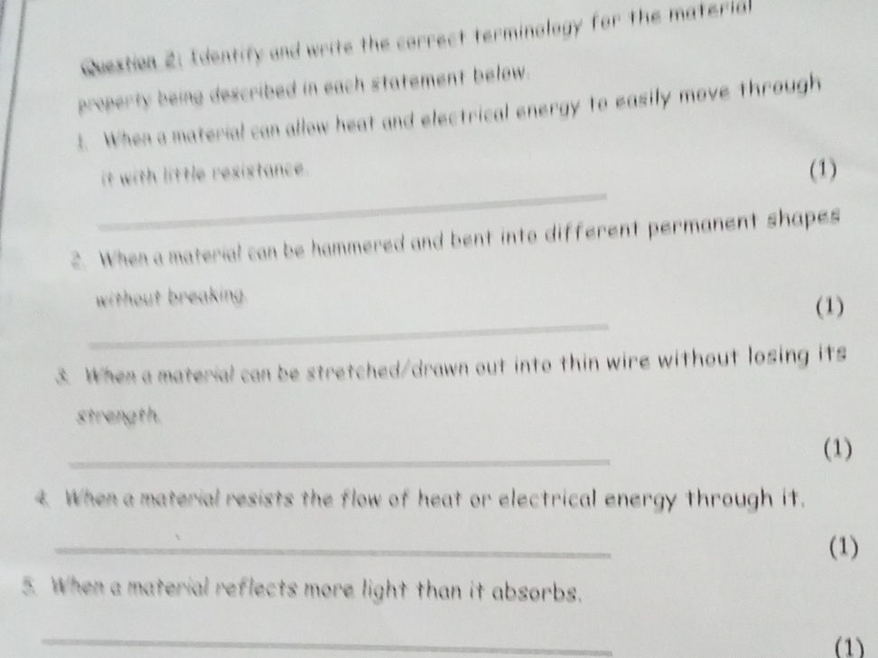 Question 2: Identify and write the correct | StudyX