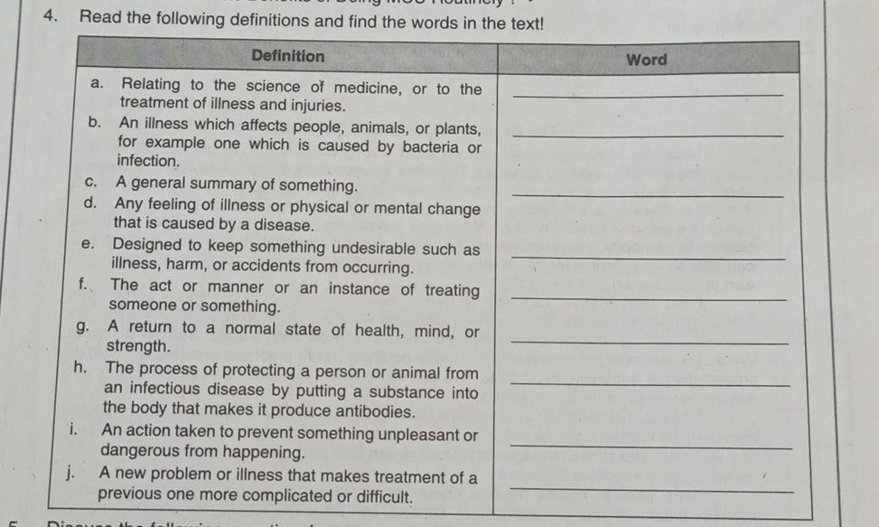 4. Read the following definitions and find | StudyX