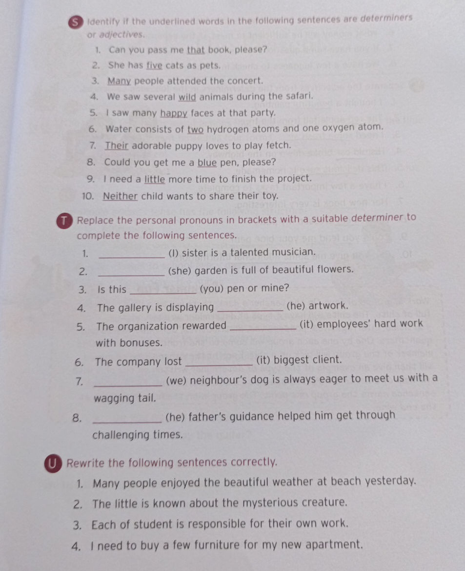 S Identify if the underlined words in the | StudyX