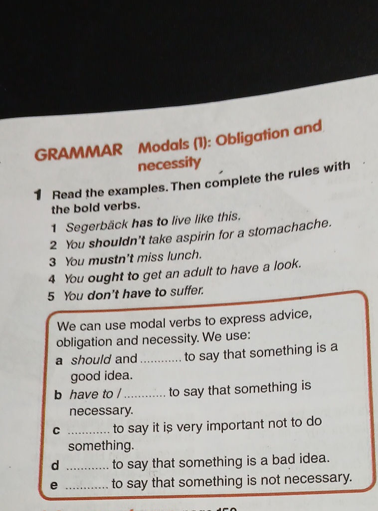 1 Read the examples. Then complete the rules | StudyX