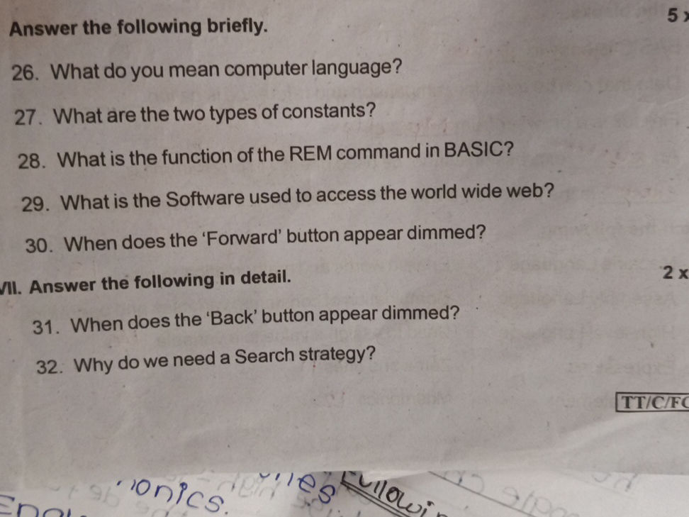 Answer the following briefly. 26. What do | StudyX