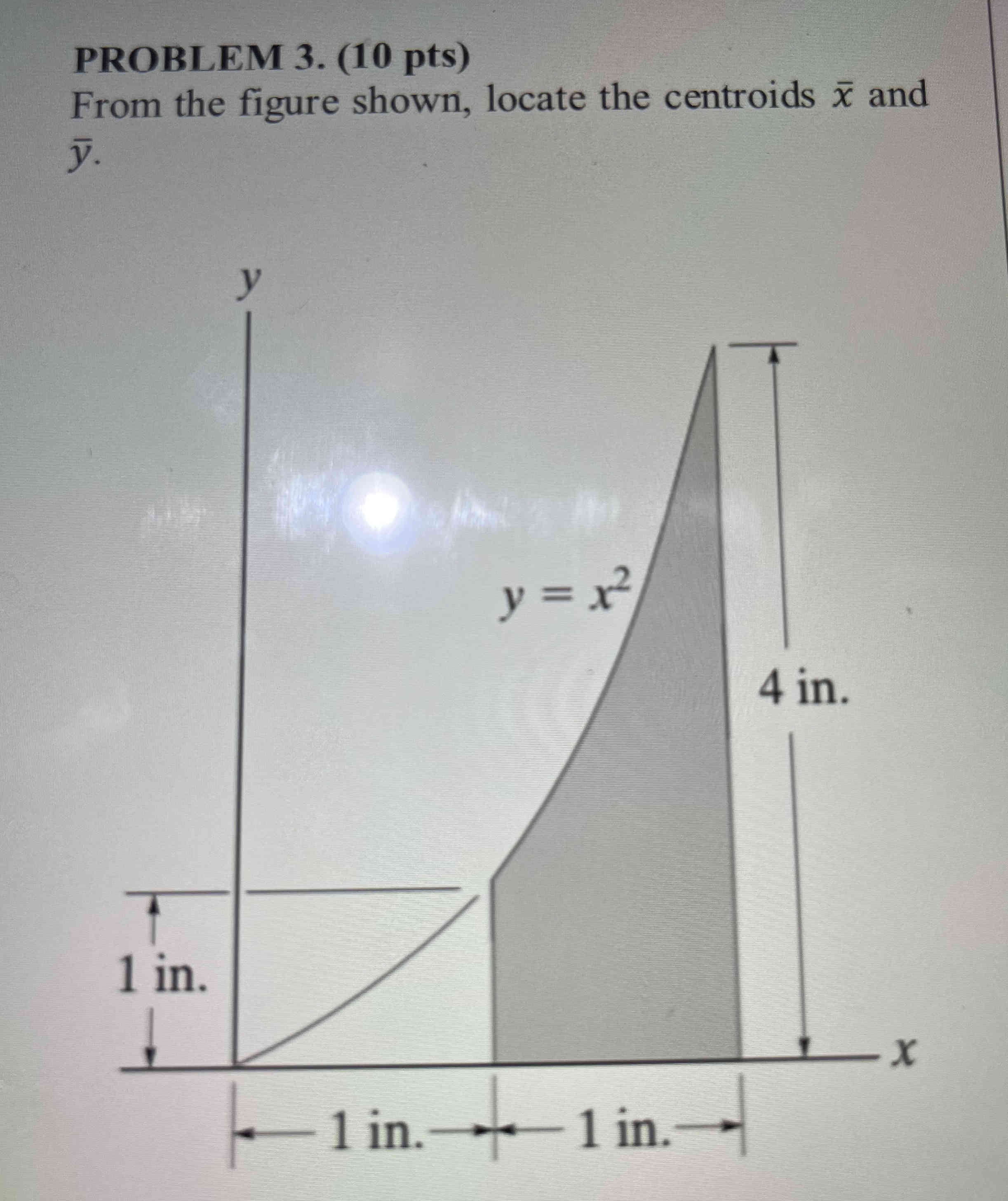 PROBLEM 3. (10 pts) From the figure shown, | StudyX