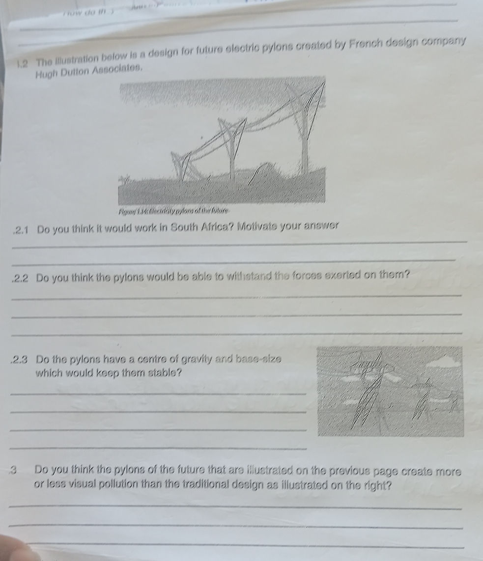 1.2 The Illustration below is a design for | StudyX