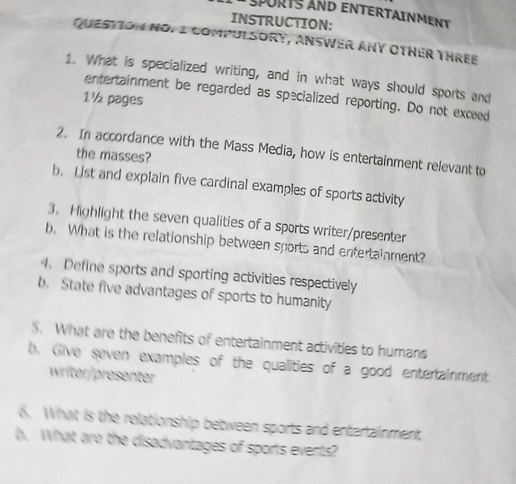 1. What is specialized writing, and in what | StudyX