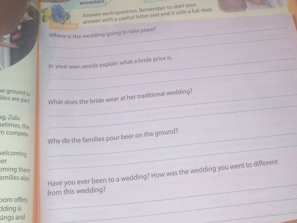 Where is the wedding going to take place? | StudyX