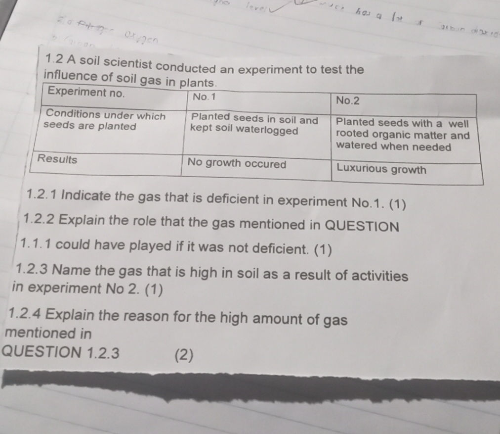 1.2 A soil scientist conducted an experiment | StudyX