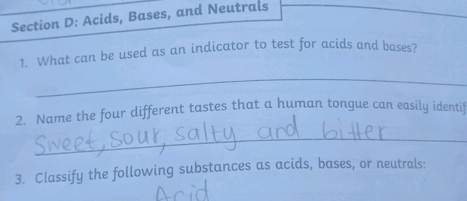 1. What can be used as an indicator to test | StudyX