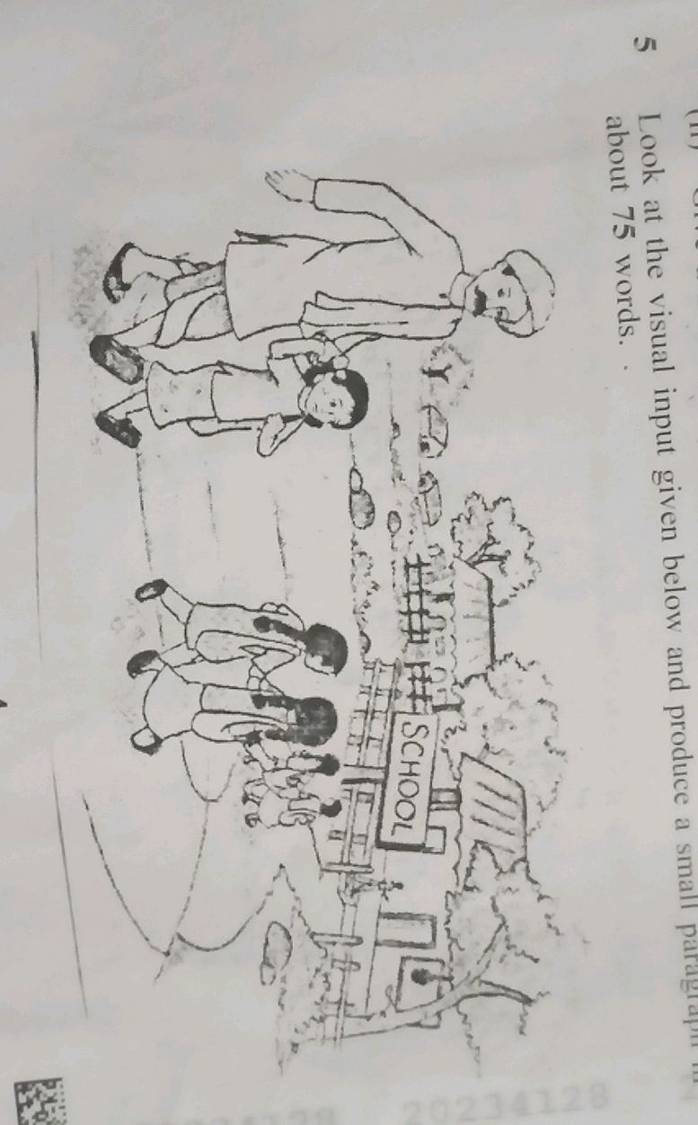 Look at the visual input given below and | StudyX