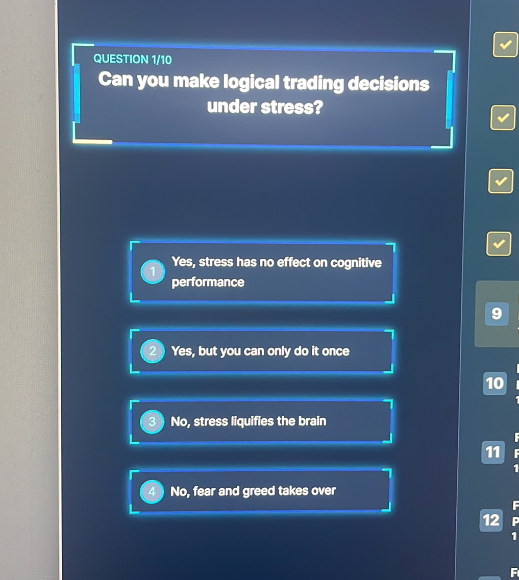 Can you make logical trading decisions under | StudyX