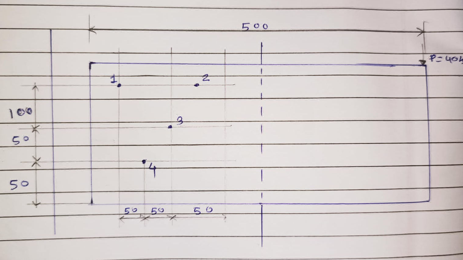 The image shows a diagram with dimensions | StudyX