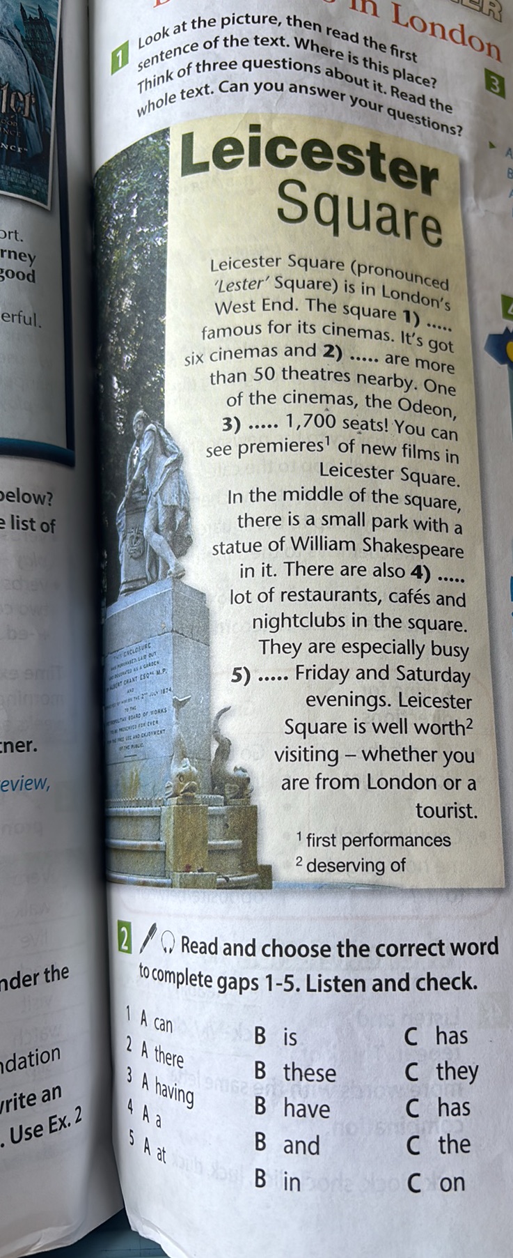 Read and choose the correct word to complete | StudyX