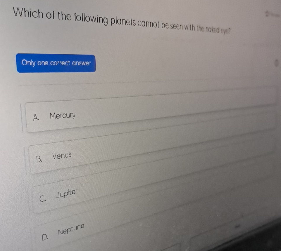 Which of the following planets cannot be | StudyX