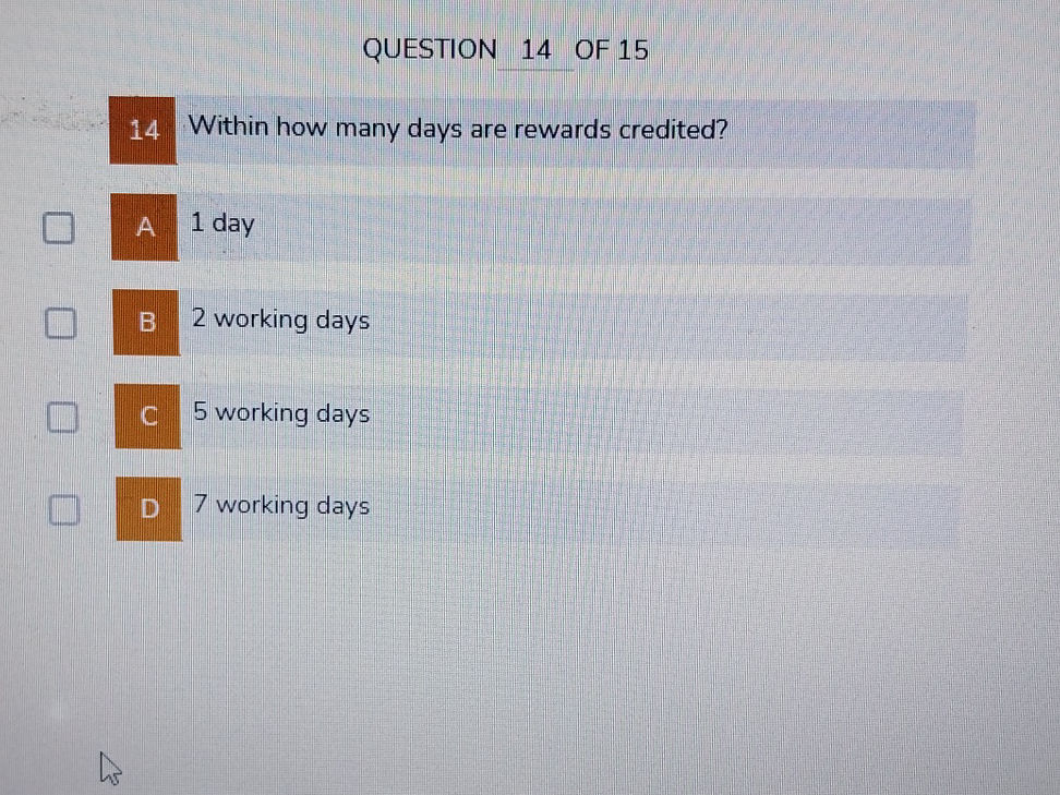 14 Within how many days are rewards | StudyX