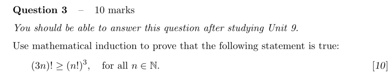 Question 3 - 10 marks You should be able to | StudyX