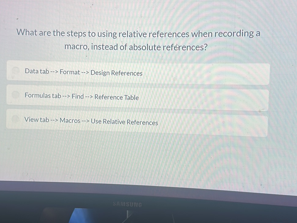 What are the steps to using relative | StudyX