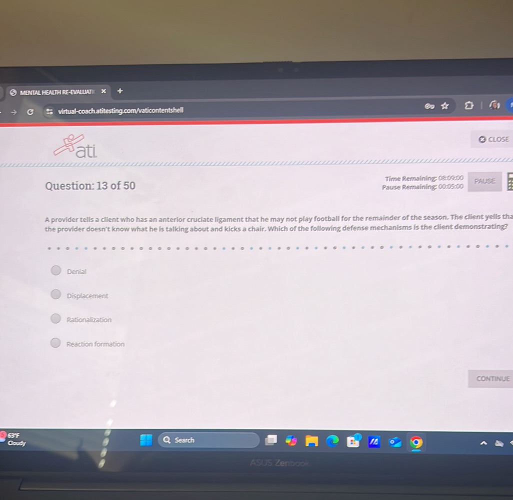 A provider tells a client who has an | StudyX