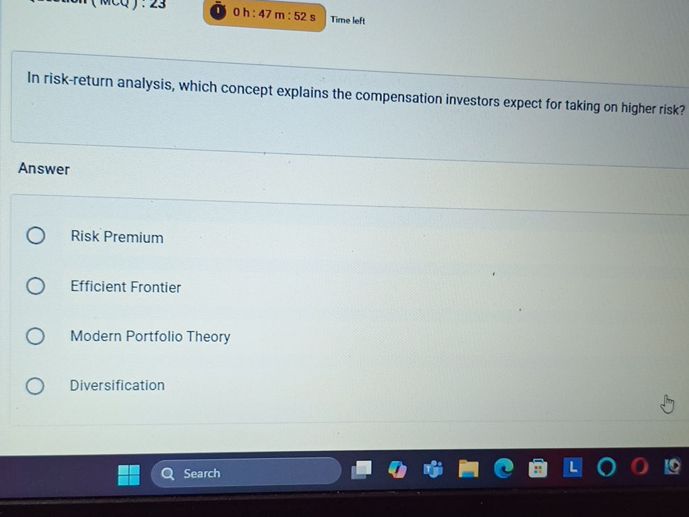 In risk-return analysis, which concept | StudyX