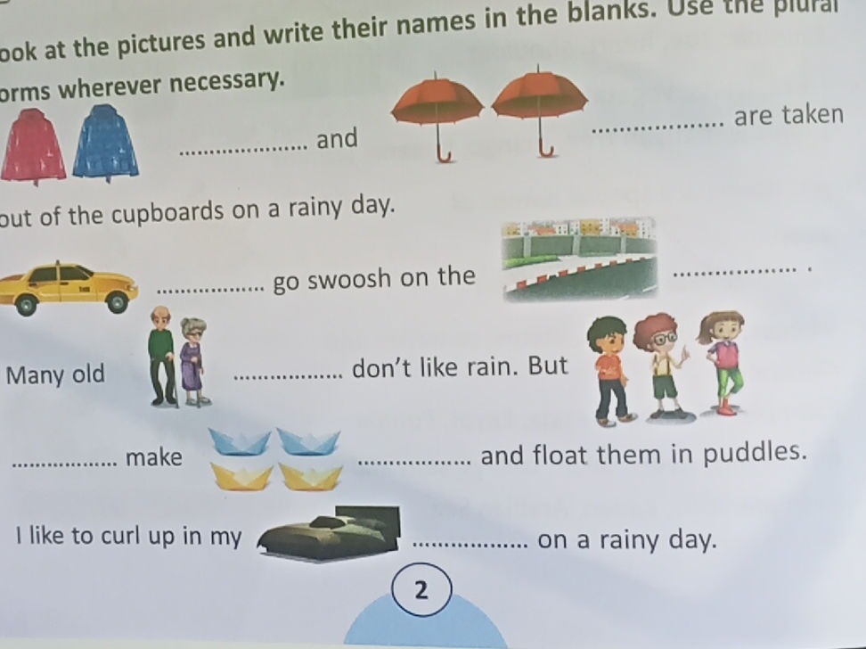 Look at the pictures and write their names | StudyX