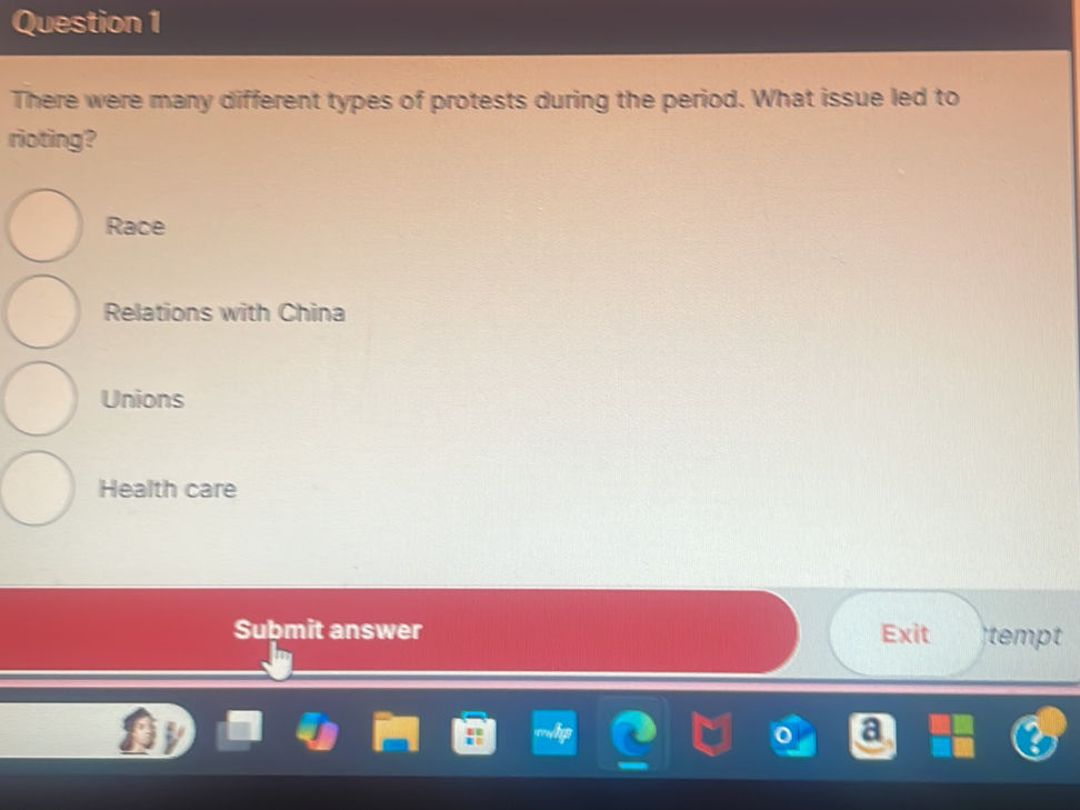 There were many different types of protests | StudyX