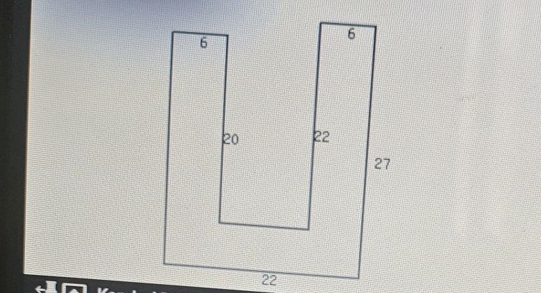 The image shows a shape composed of | StudyX