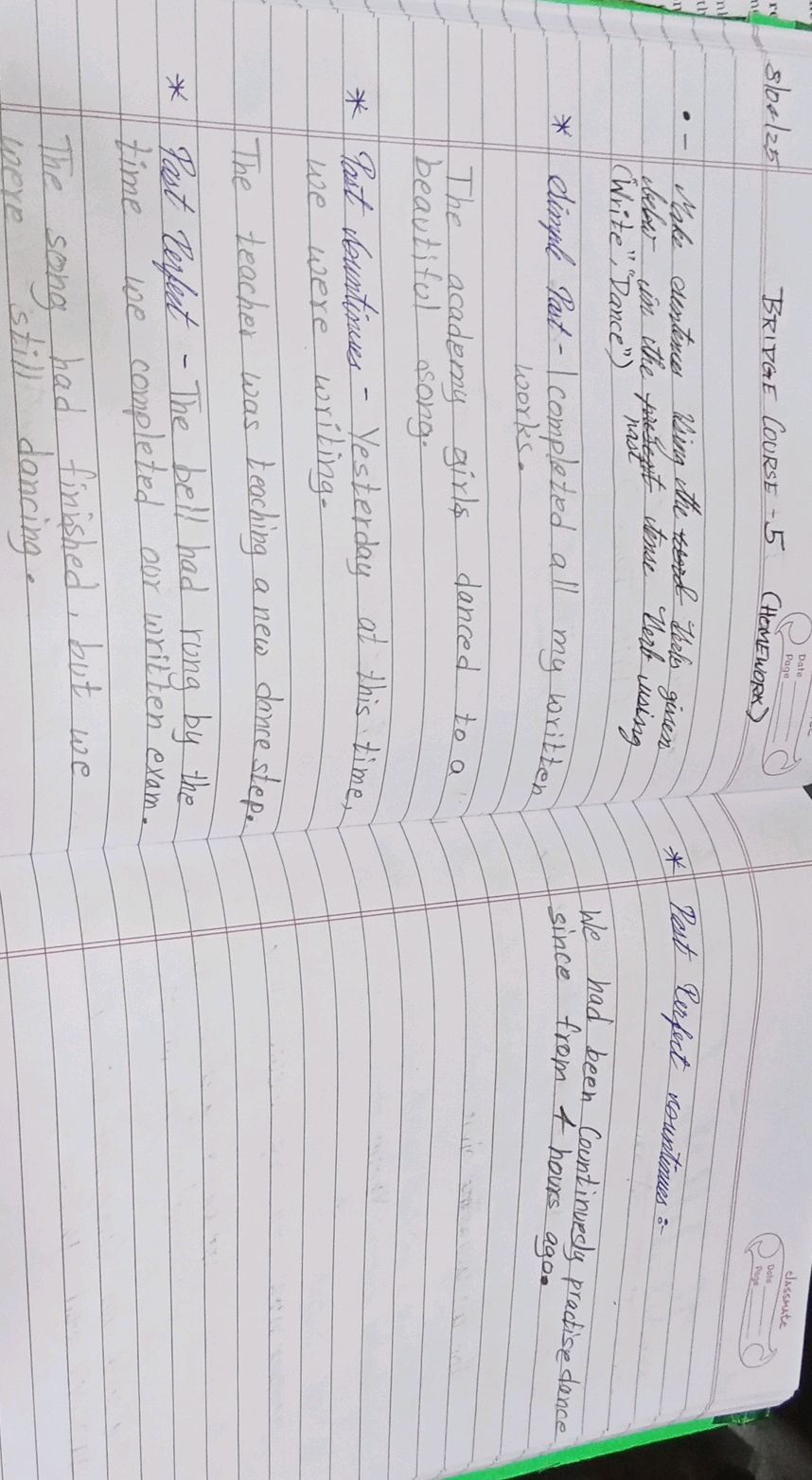 Make sentences using the word/verbs given | StudyX