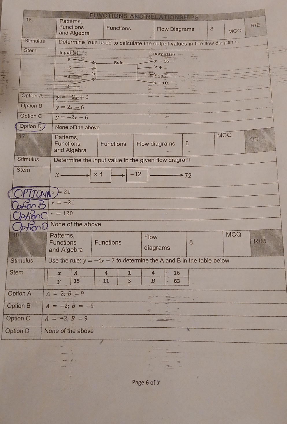 16. Determine rule used to calculate the | StudyX