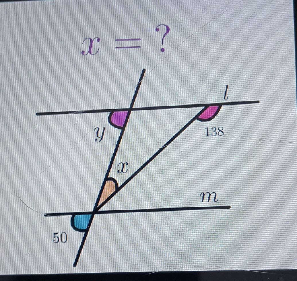x = ? In the diagram, find the value of | StudyX