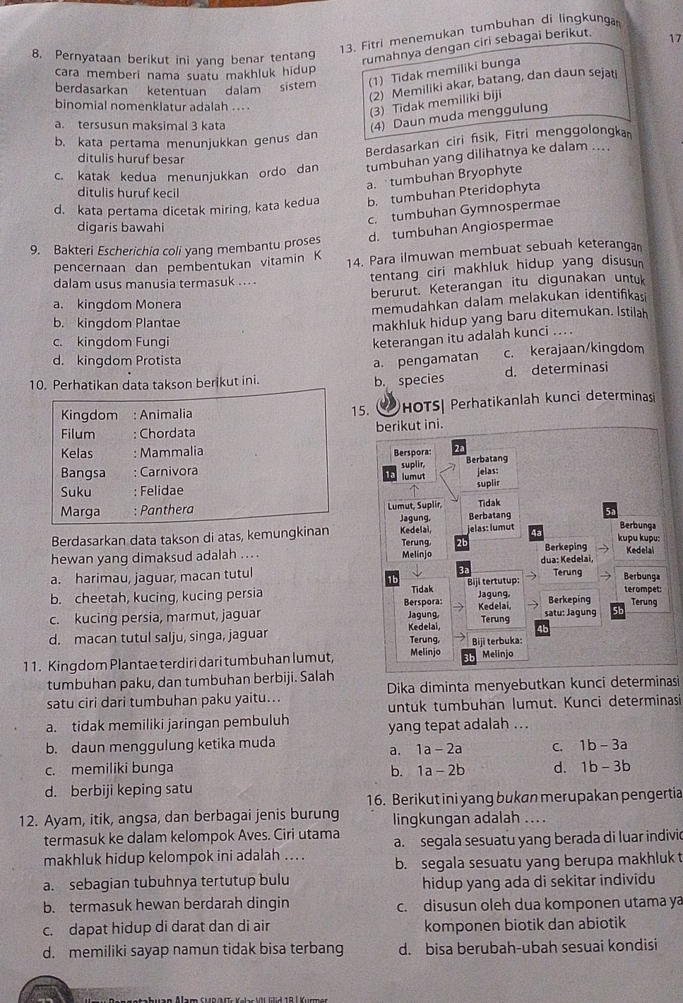 8. Pernyataan berikut ini yang benar tentang | StudyX