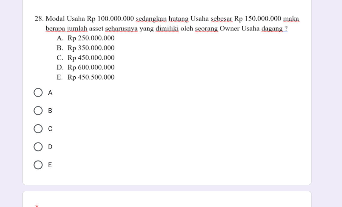 28. Modal Usaha Rp 100.000.000 sedangkan | StudyX