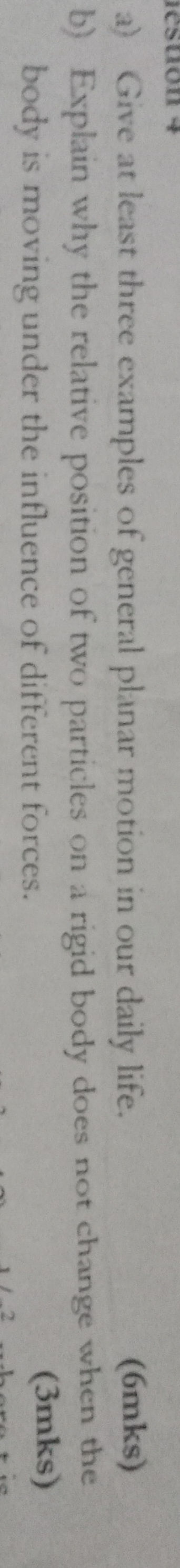 a) Give at least three examples of general | StudyX