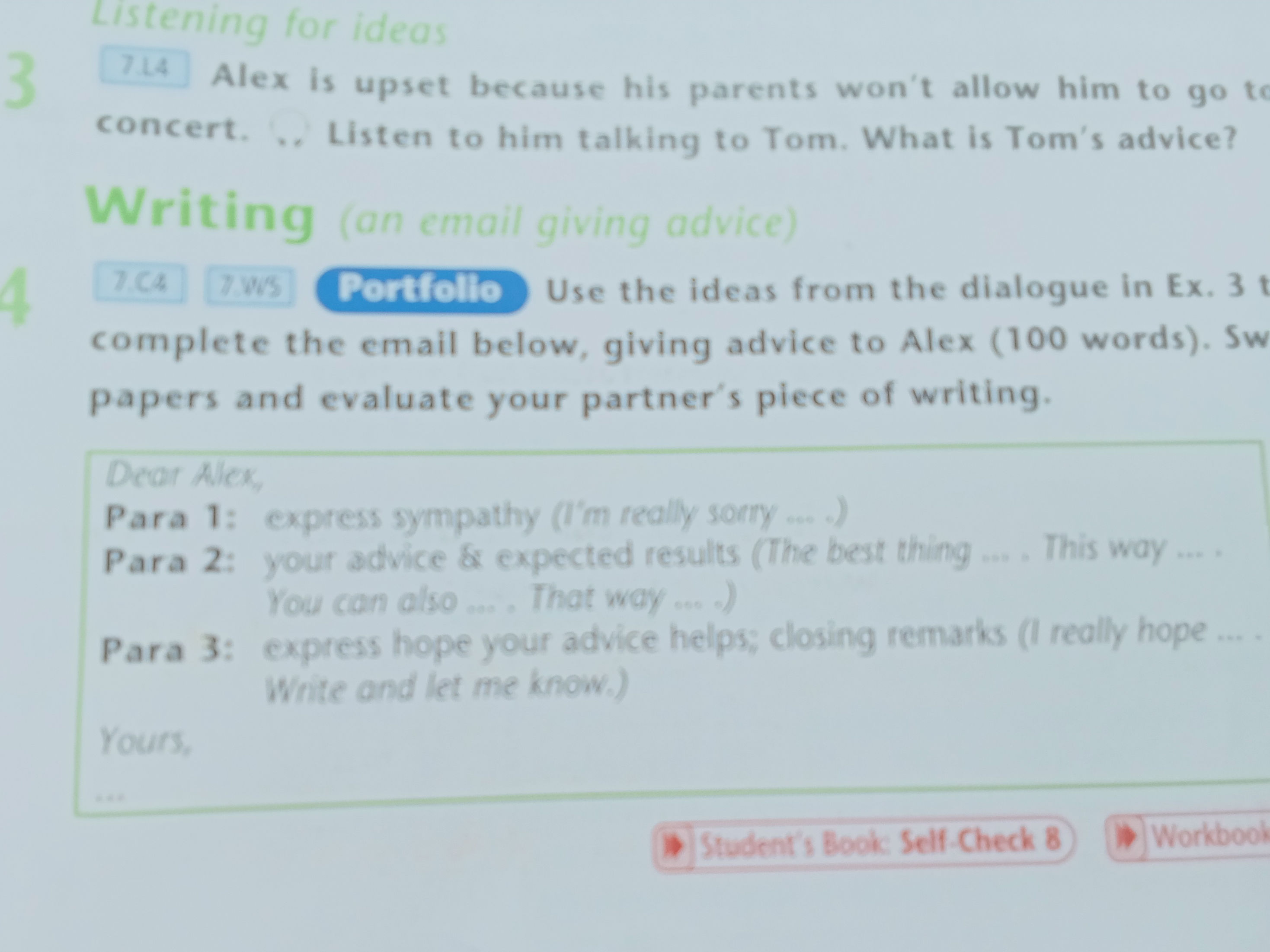 Use the ideas from the dialogue in Ex. 3 to | StudyX