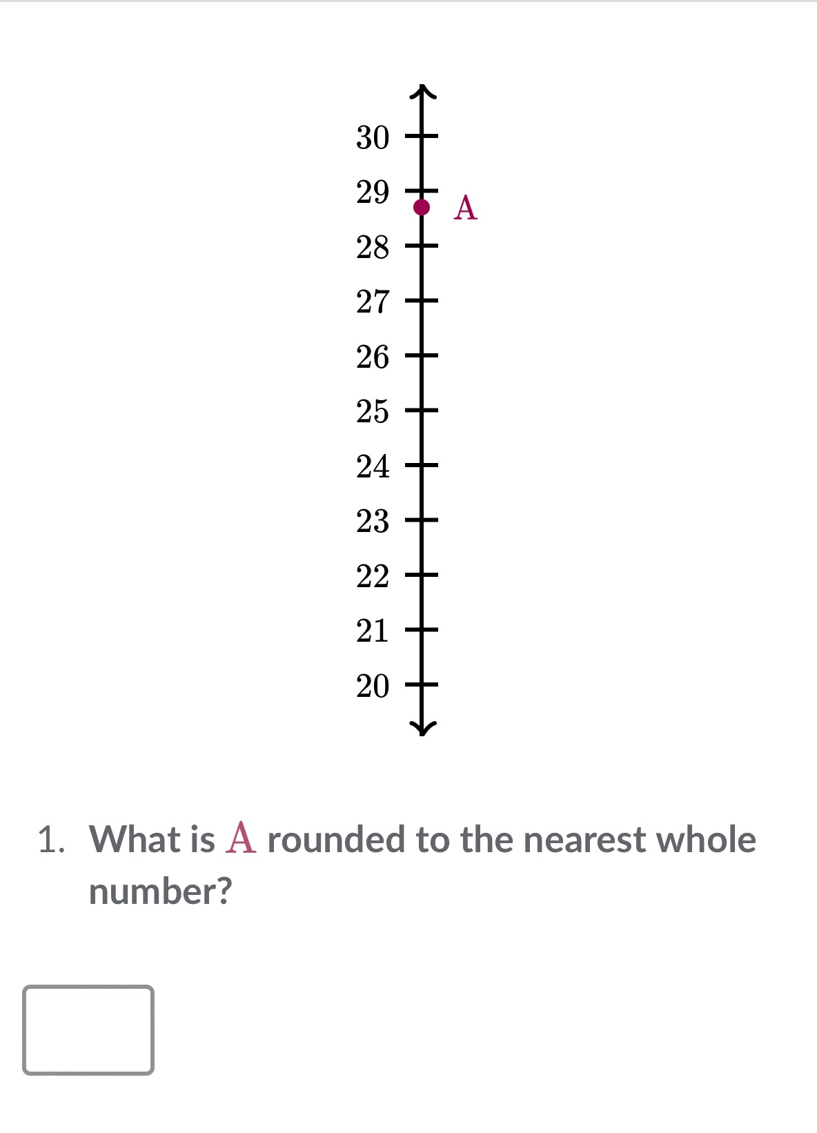 1. What is A rounded to the nearest whole | StudyX