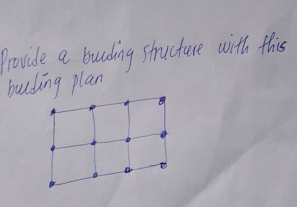 Provide a building structure with this | StudyX