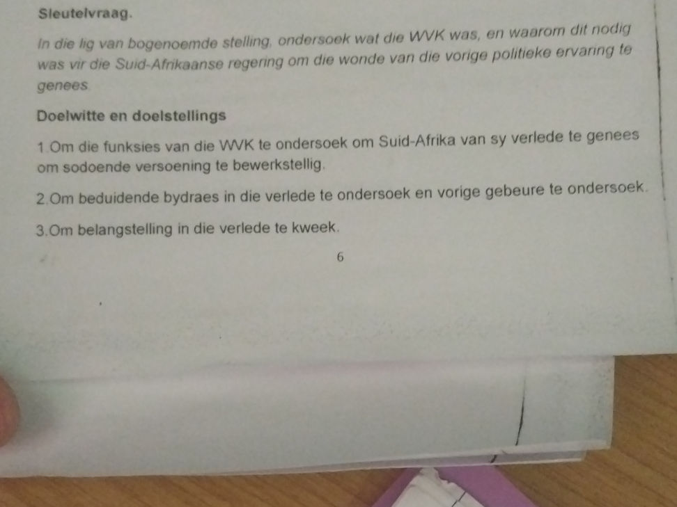 Sleutelvraag. In die lig van bogenoemde | StudyX
