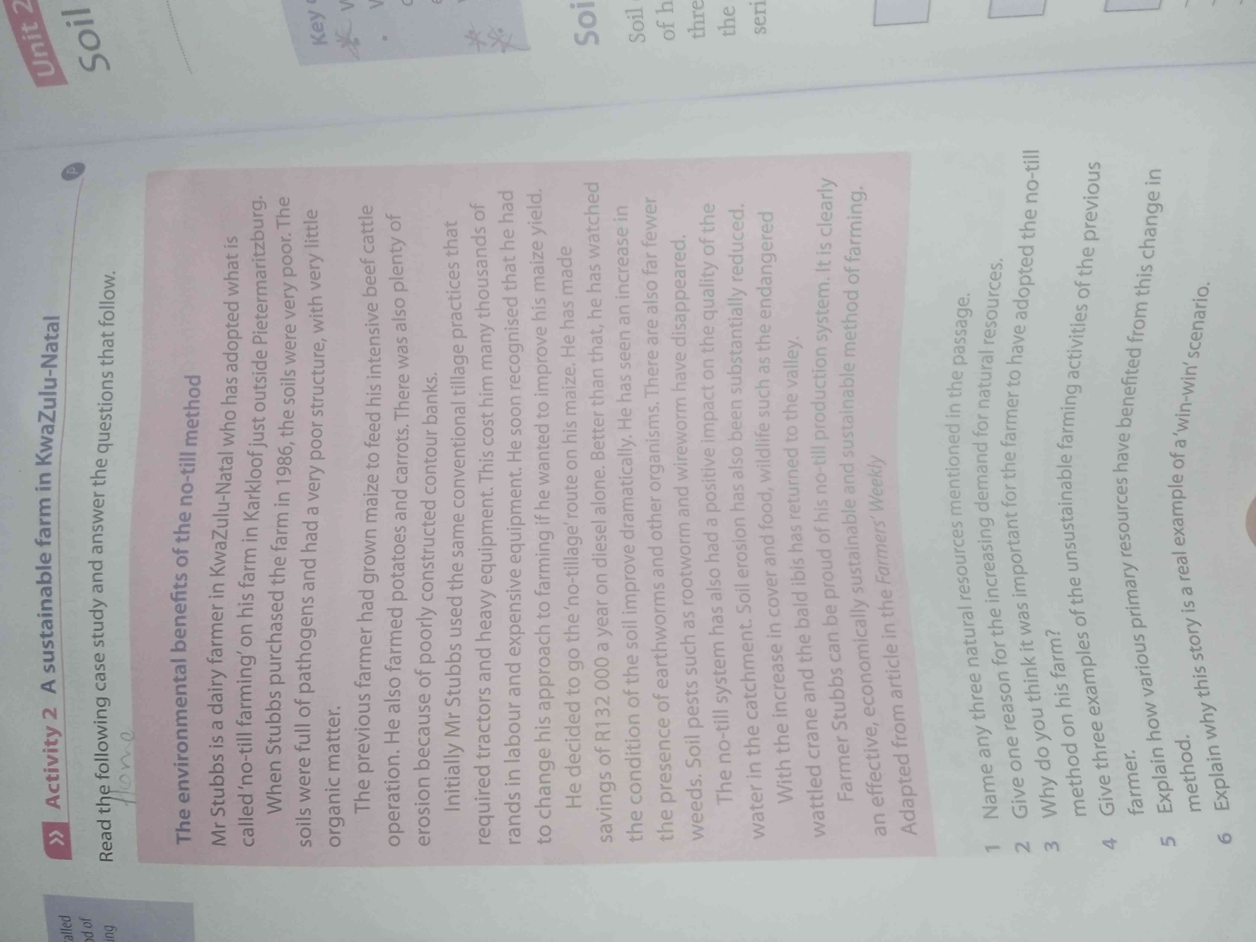 1. Name any three natural resources | StudyX