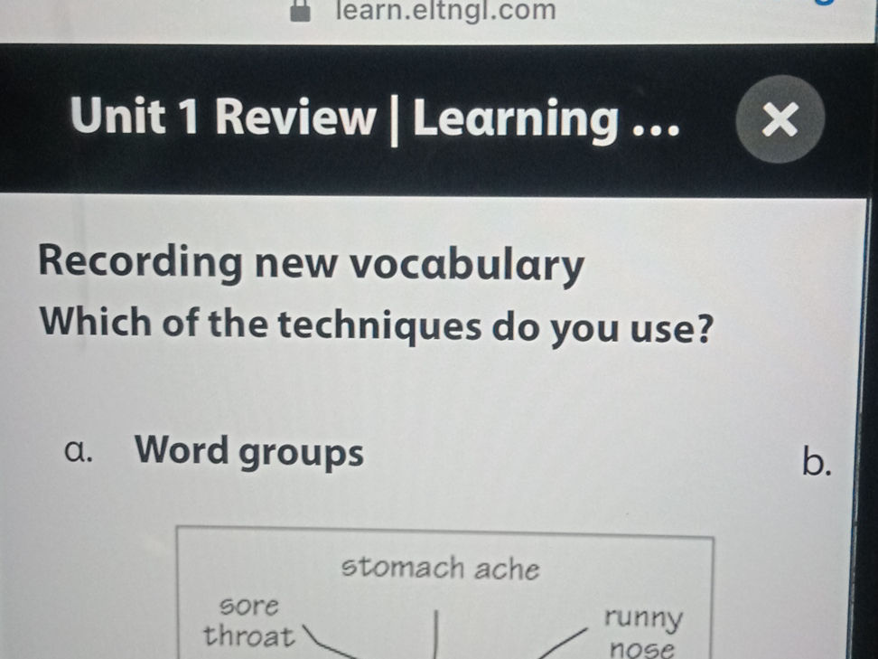 Recording new vocabulary Which of the | StudyX