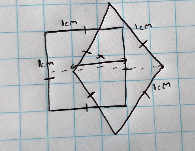 The image shows a square and a rhombus | StudyX