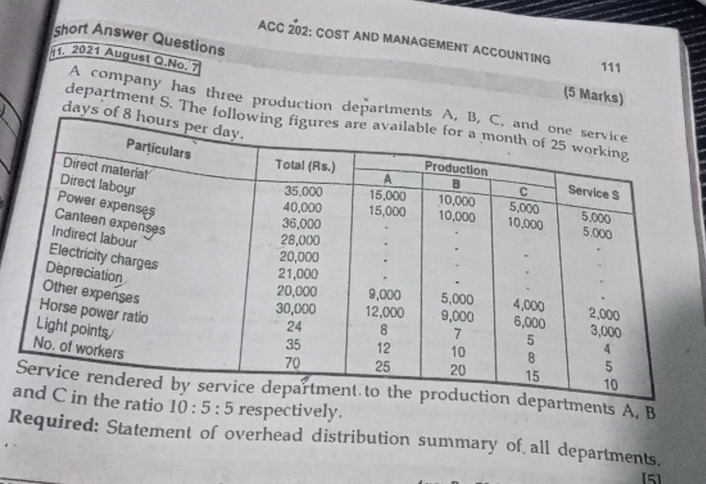 A company has three production departments | StudyX